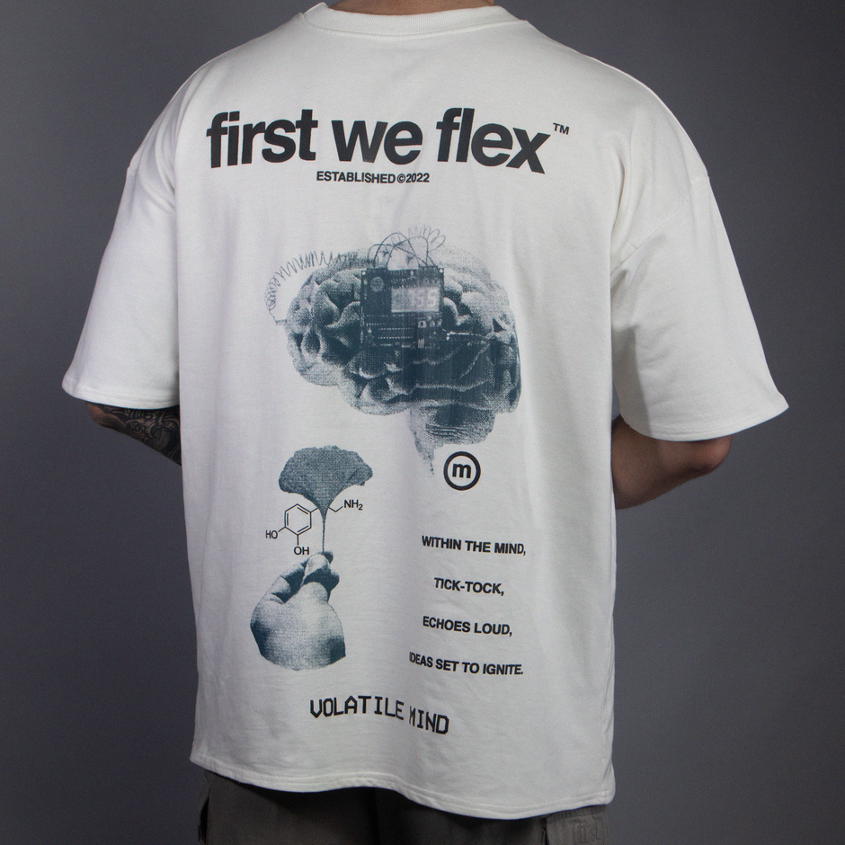 OVERSIZED TEES. – first we flex